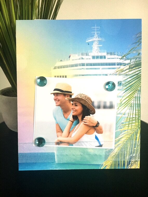 Tropical Cruise Ocean Voyage Magnetic Picture Frame Handmade | Etsy