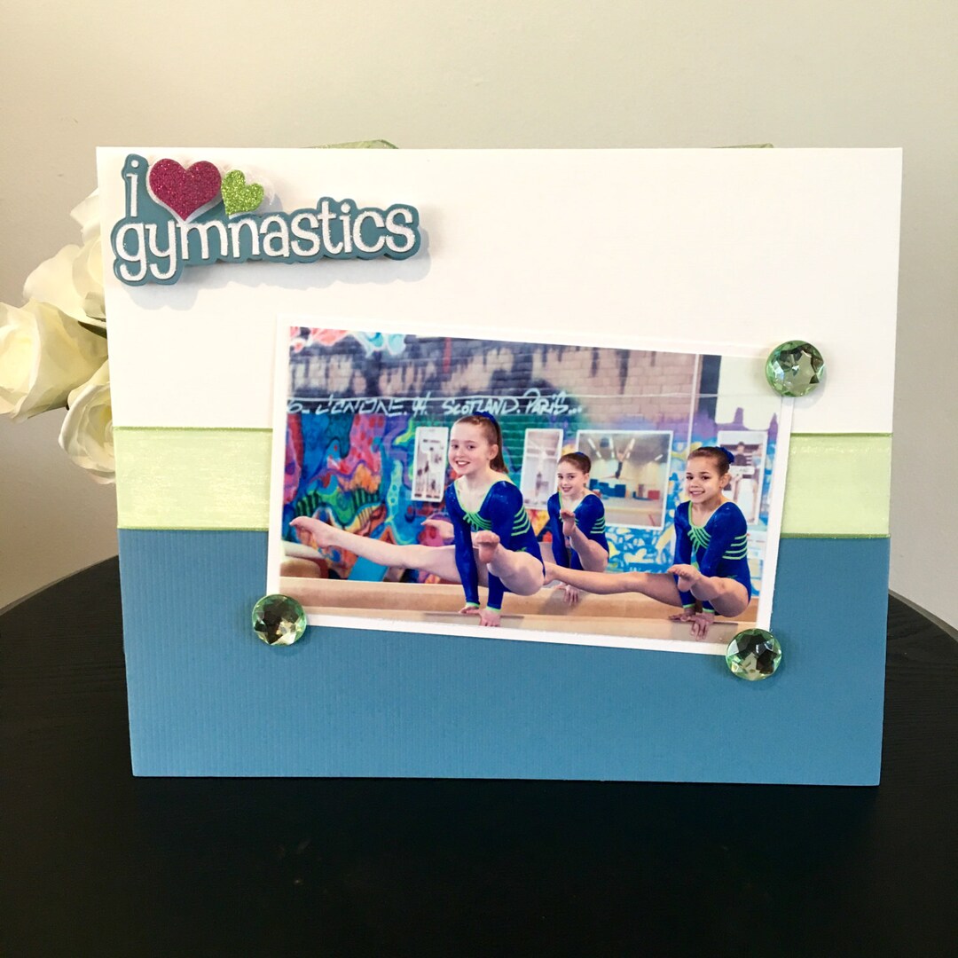I Love Gymnastics - Magnetic Picture Frame Handmade Gift Present Home ...