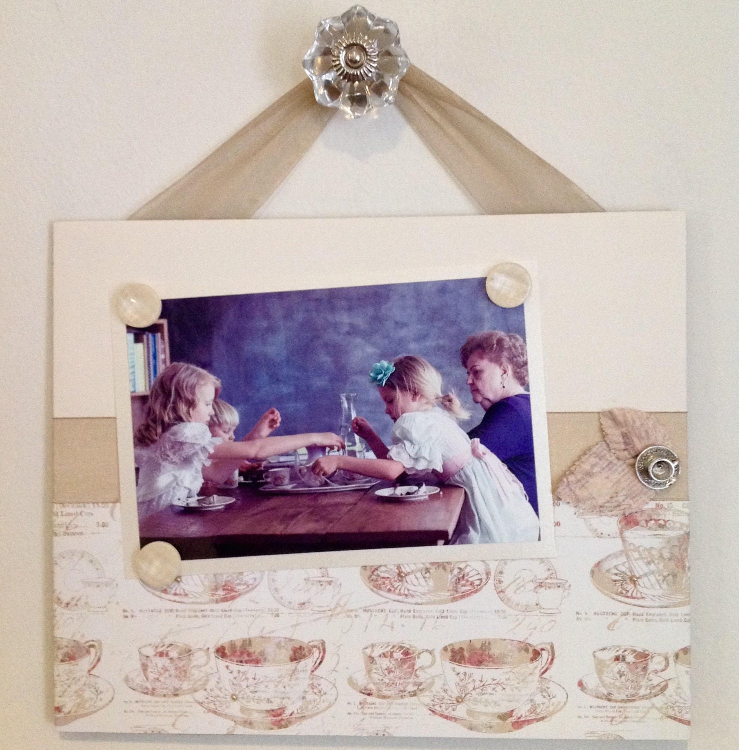 High Tea Party English Tea Gift Home Decor Handmade Magnetic Picture ...