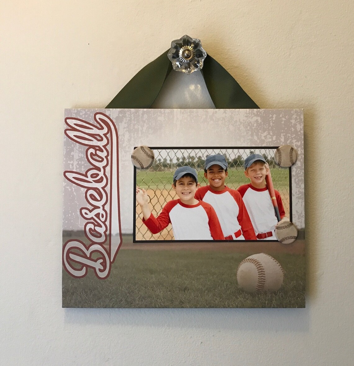Baseball Field Sports Magnetic Picture Frame Handmade Gift | Etsy