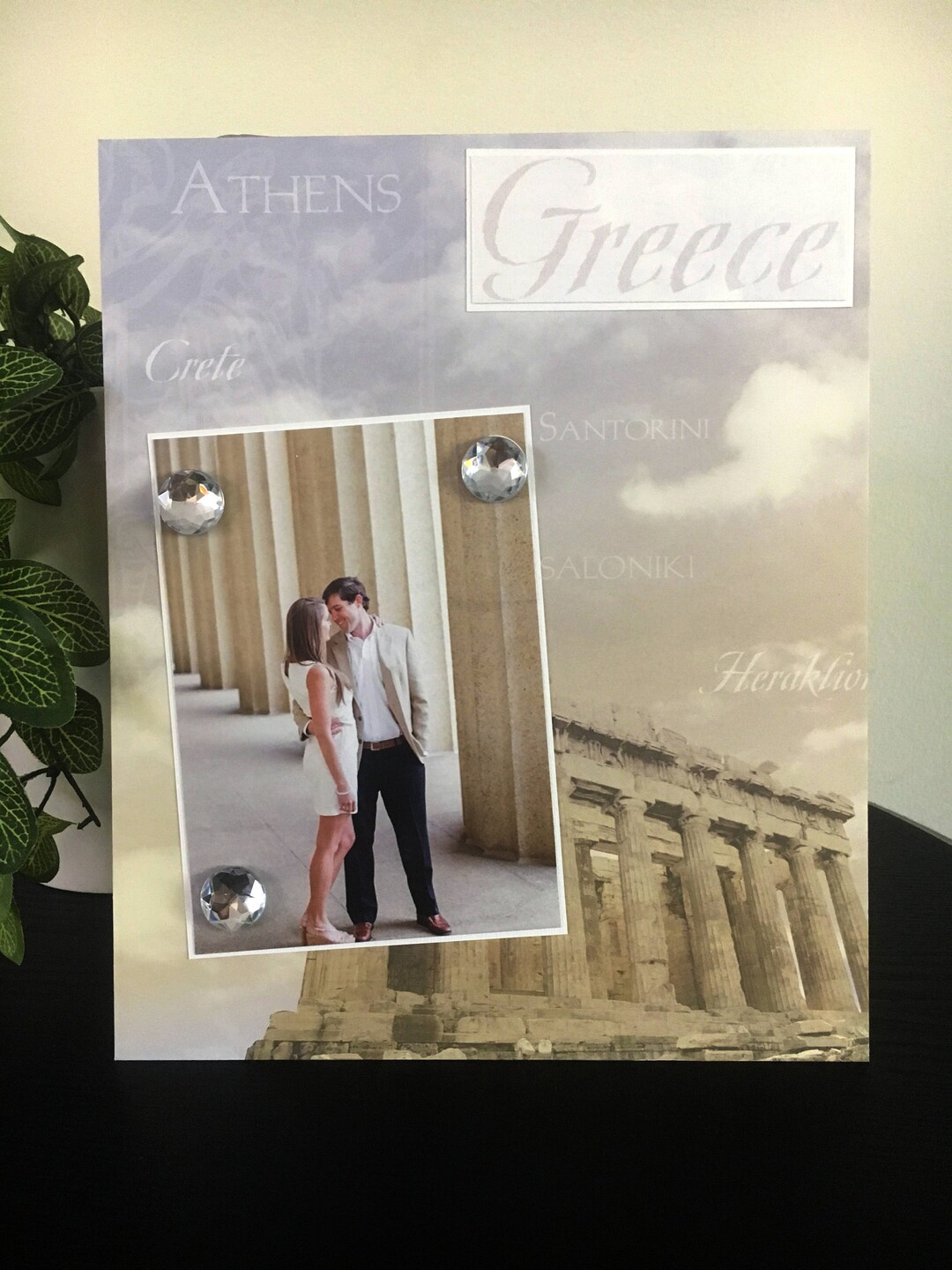 Greece Parthenon - Magnetic Picture Frame Handmade Gift Present Home ...