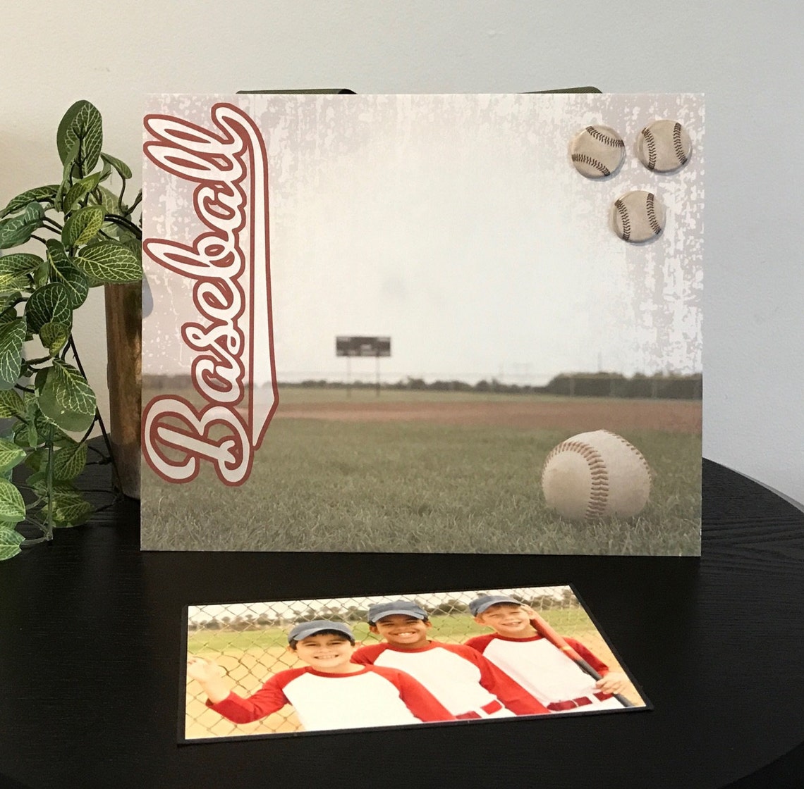 Baseball Field Sports Magnetic Picture Frame Handmade Gift - Etsy