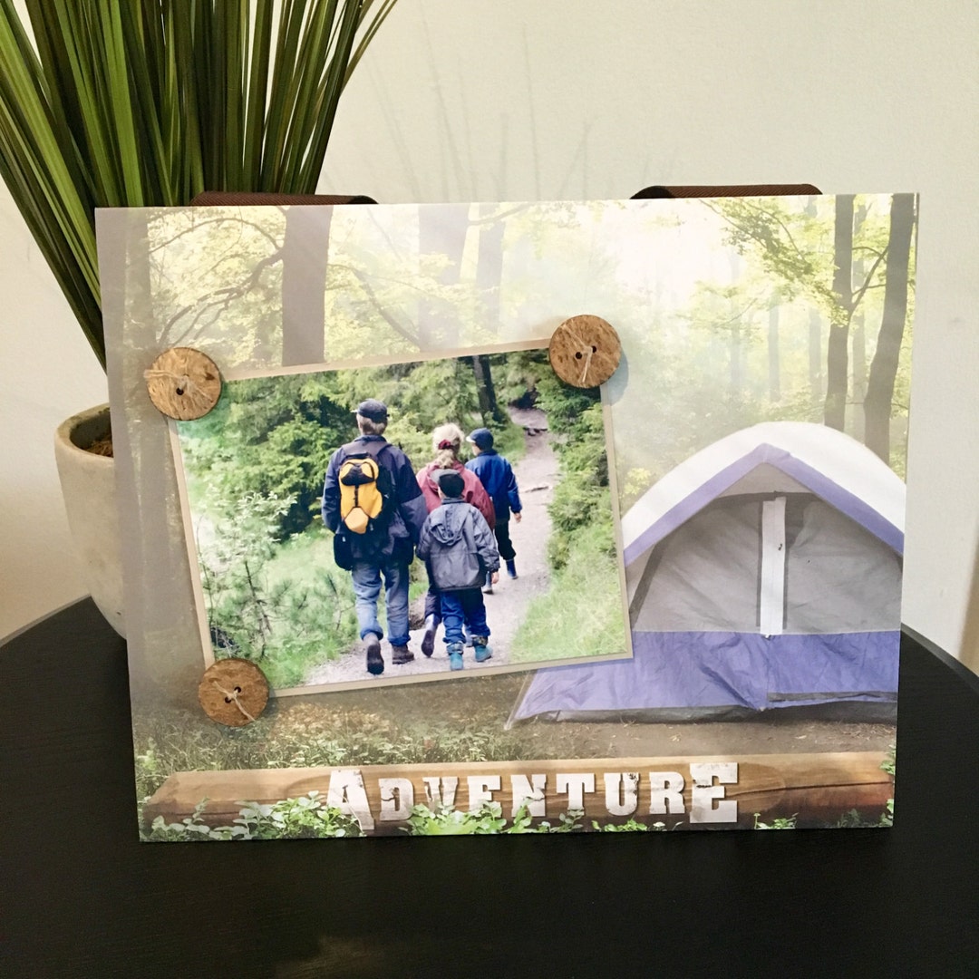 Camping Adventure - Magnetic Picture Frame Handmade Gift Present Home ...
