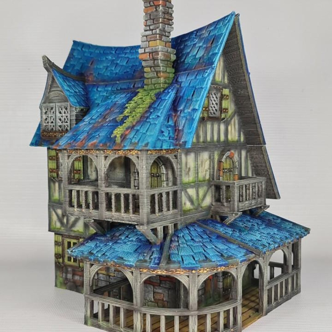 The Cobalt Dragon - Medieval Town Set 6: 28–32mm Tabletop Buildings for ...
