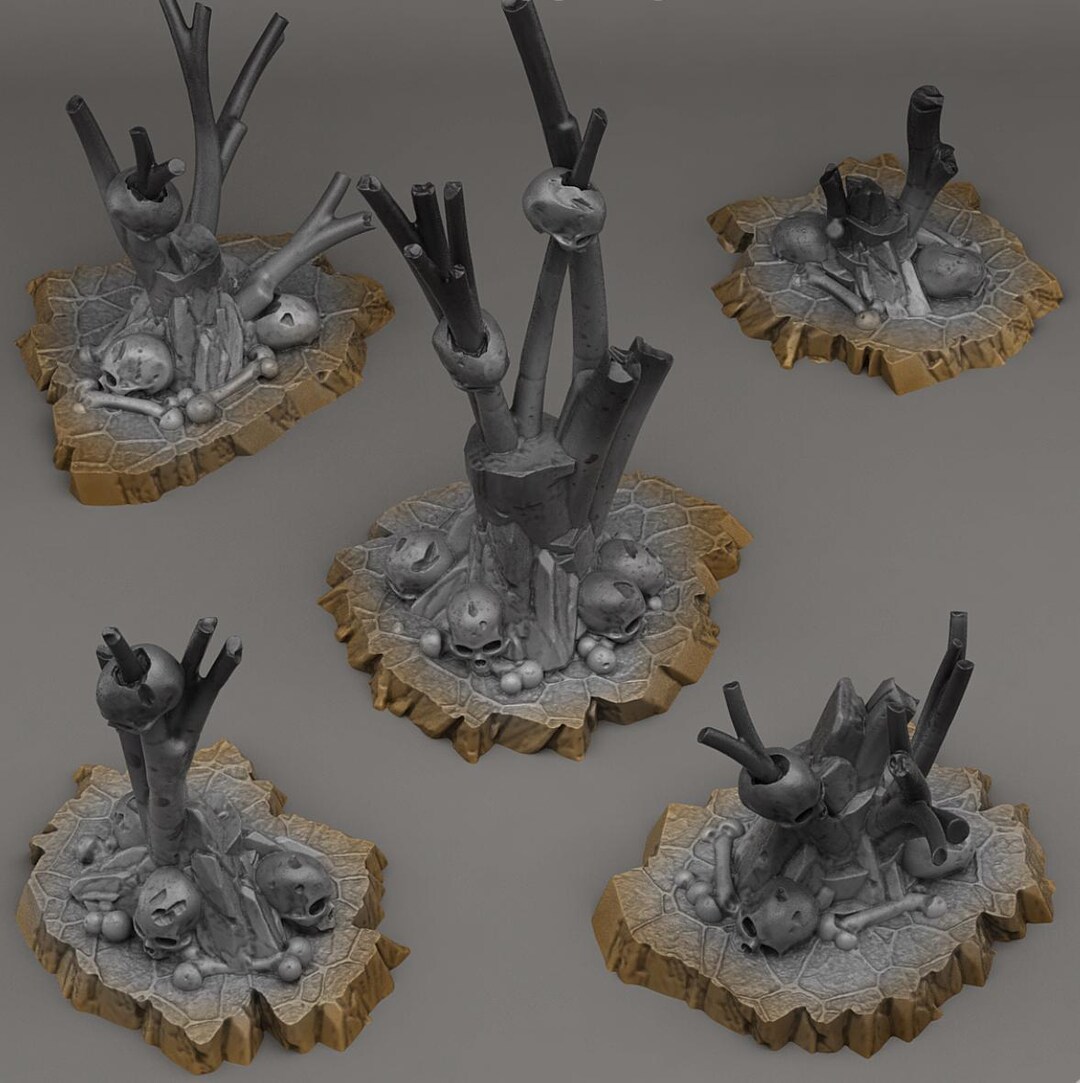 Tabletop Terrain Miniature,"cannibal Feast Branches"28mm Scatter for ...