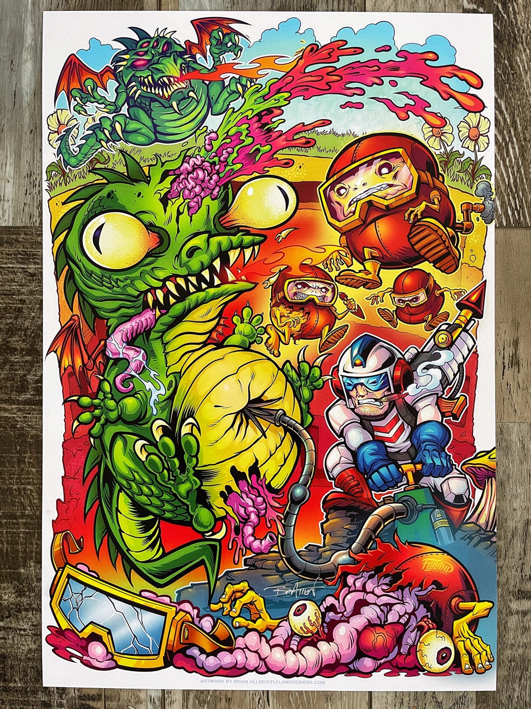 Dig Dug 11x17 Art Print - Etsy