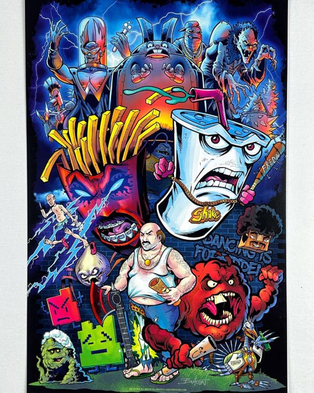 Aqua Teen Hunger Force Tribute 11x17 Art Print - Etsy