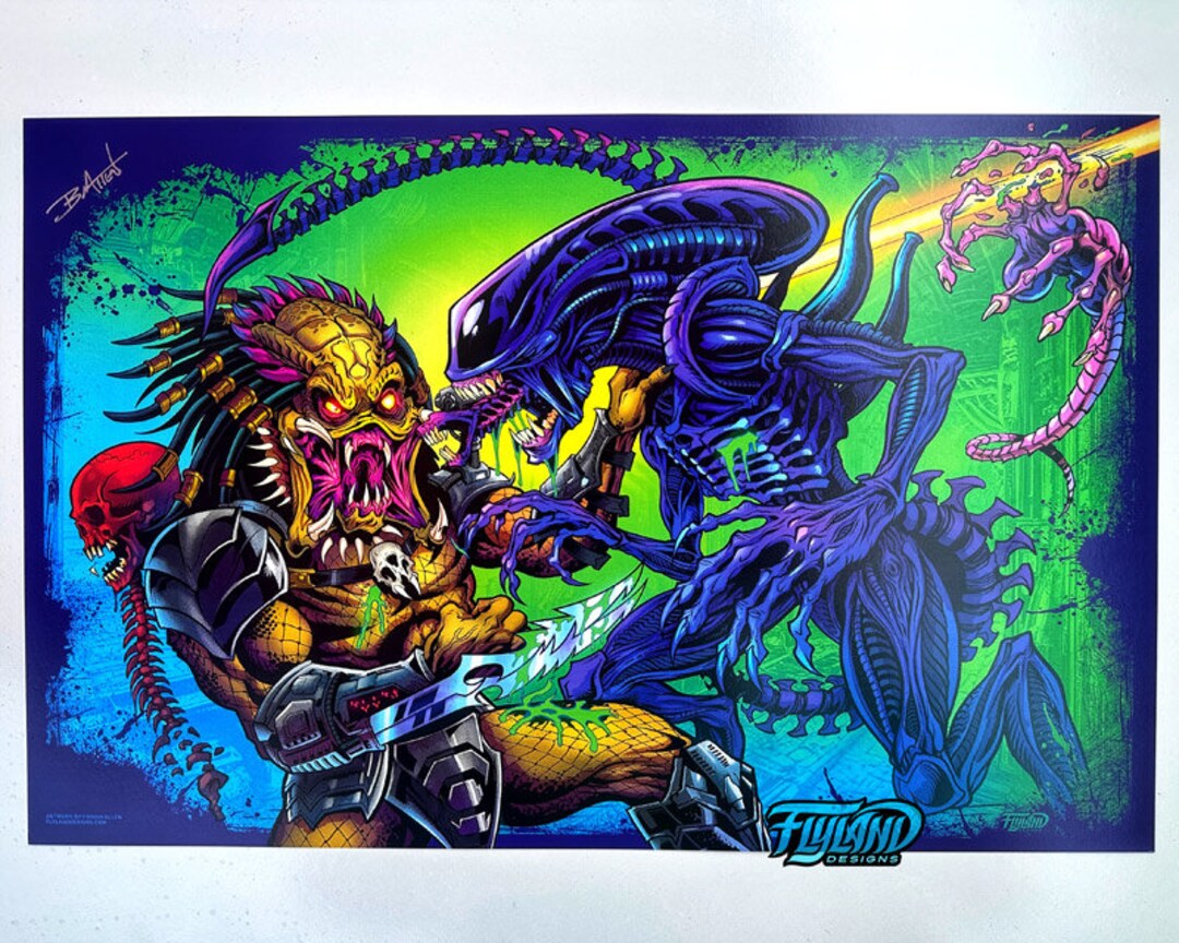 Alien Vs Predator Tribute 11x17 Art Print - Etsy