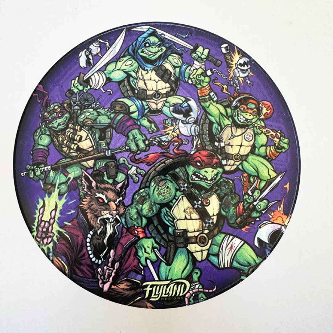 TMNT Heroes Parody Coaster / Disc Golf Marker - Etsy