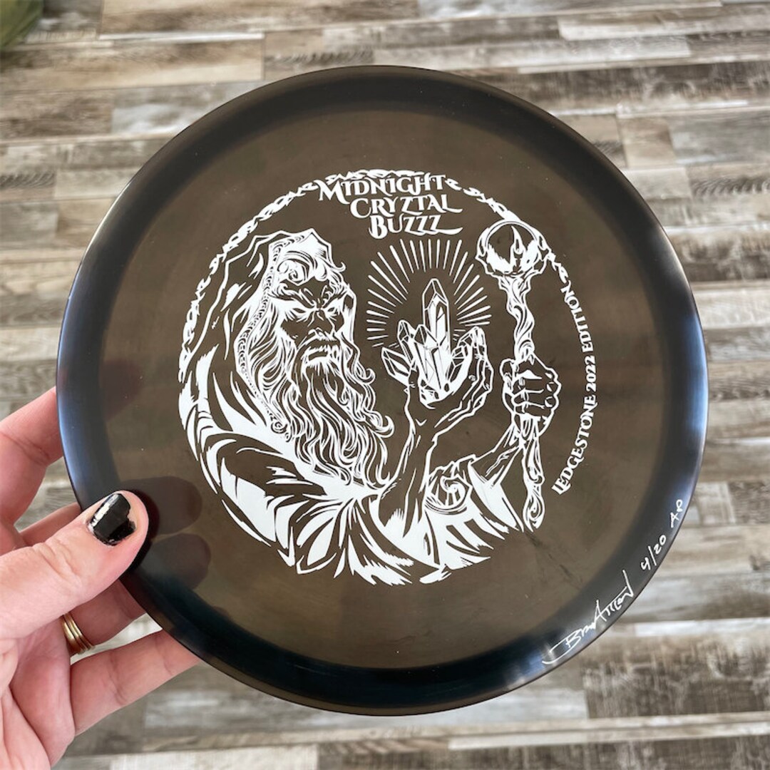 Midnight Crystal Buzzz Ledgestone 2022 Edition Disc Golf Disc Black ...