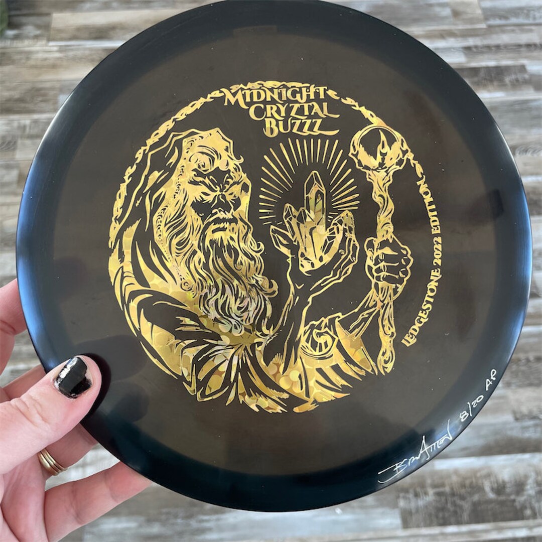 Midnight Crystal Buzzz Ledgestone 2022 Edition Disc Golf Disc - Black ...