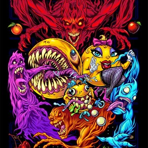 Pac-man Tribute Art Print 18"x24" - Etsy
