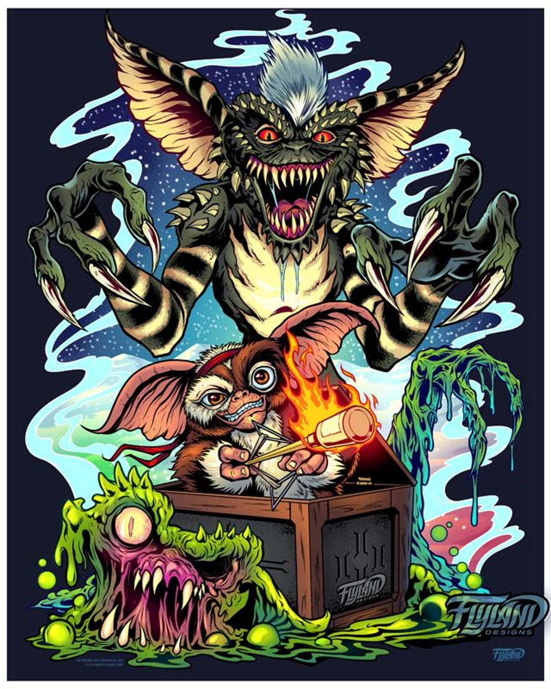 Gremlins Christmas Tribute 11x17 Art Print - Etsy