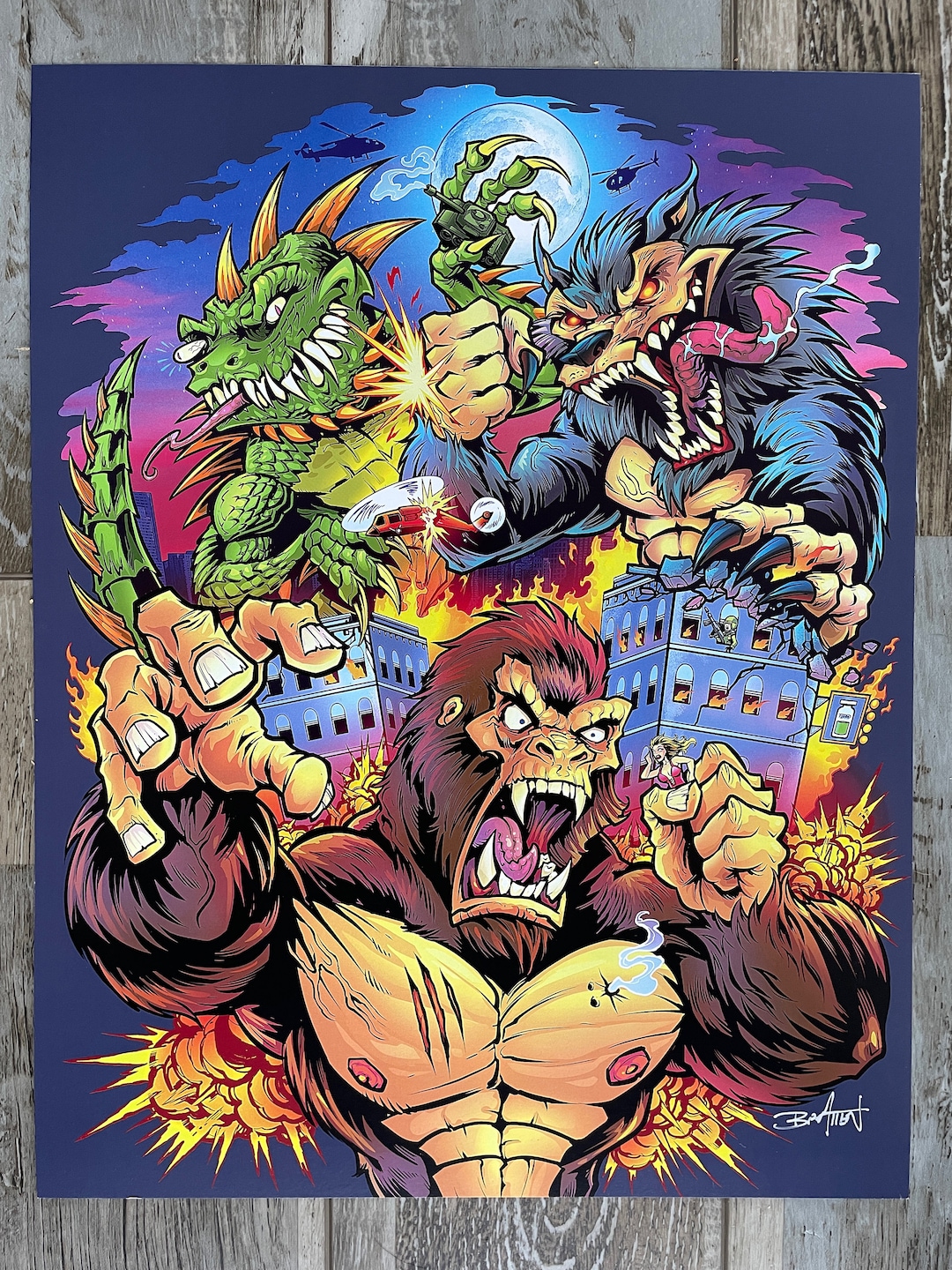 Rampage 11x14 Art Print - Etsy
