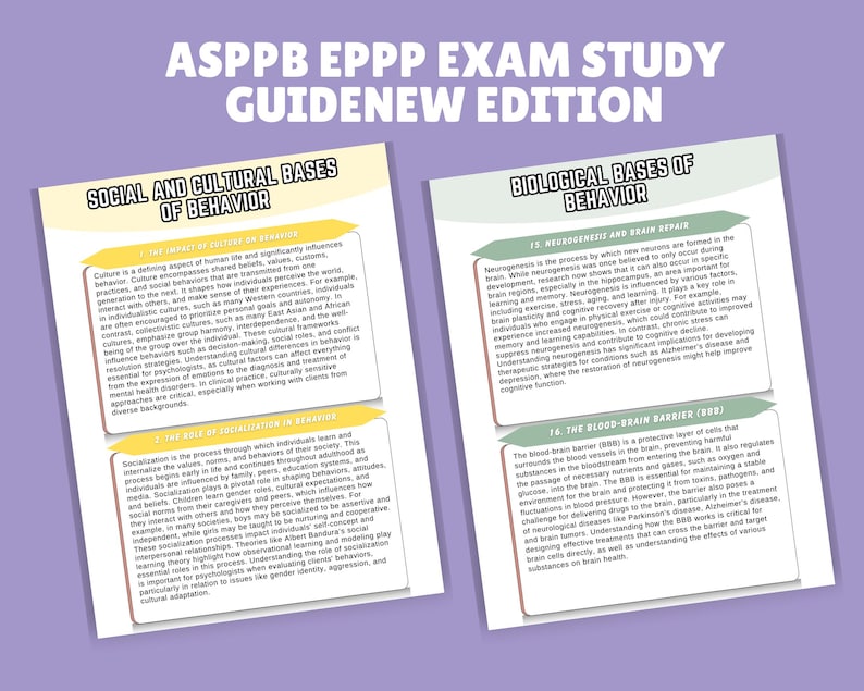 EPPP Exam Study Guide 2025: Practice Questions, Definitions, - Etsy