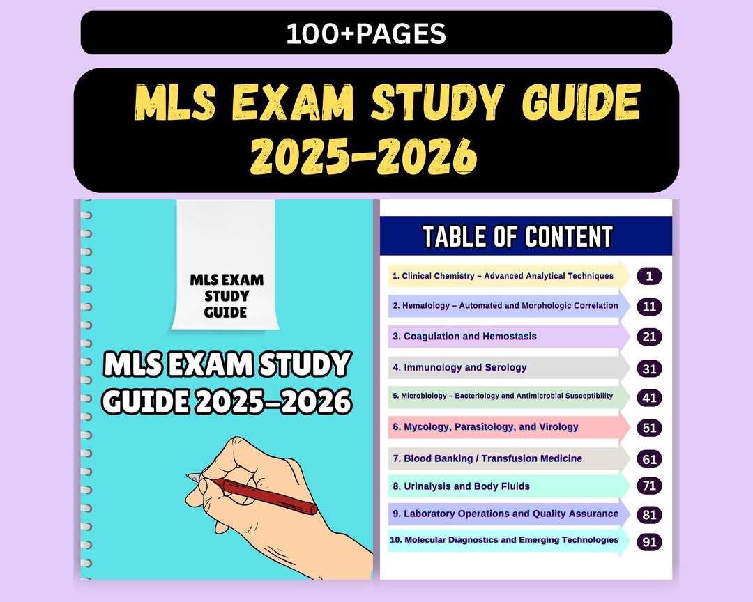 MLS Exam Study Guide 2025-2026: Medical Laboratory Science ...