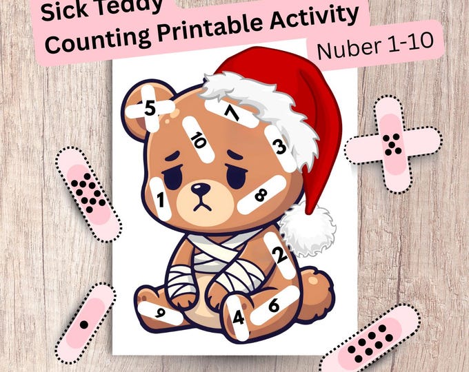 Animal Band-aid Counting Activity | Shapes & Colors (printable Download ...