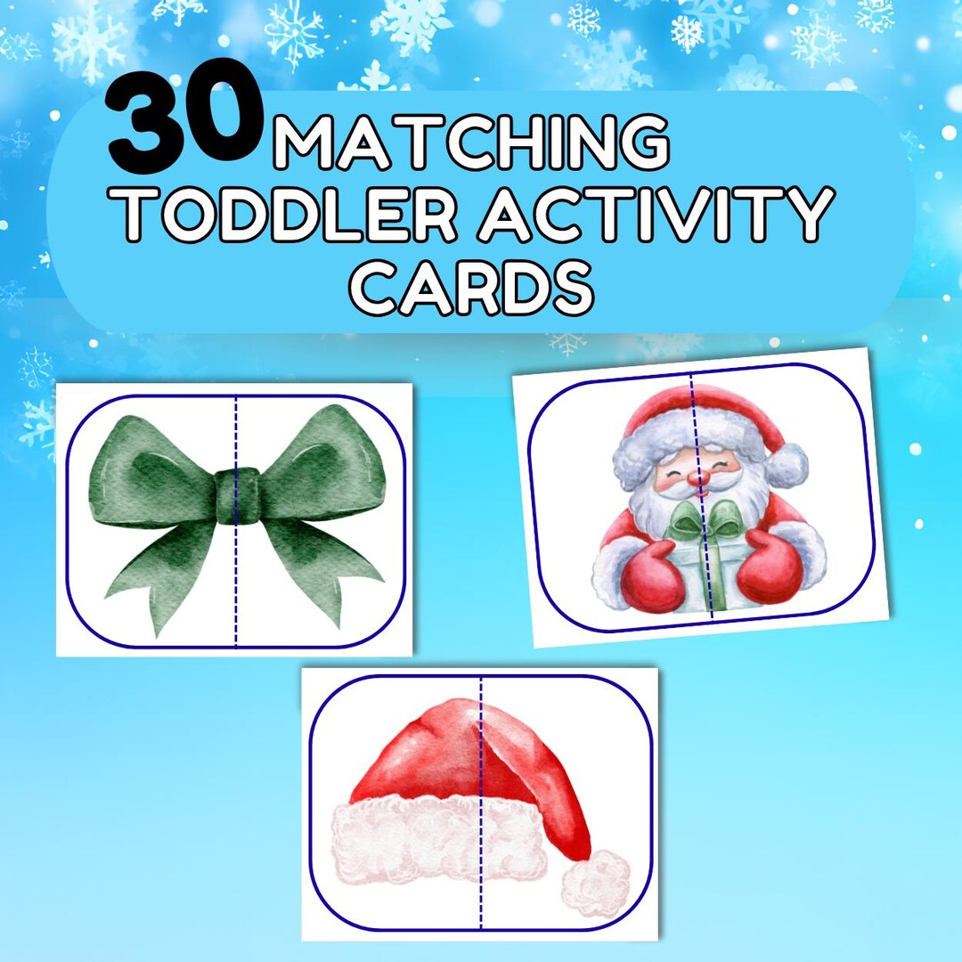 Winter Matching Toddler Activity, Winter Matching, Montessori ...