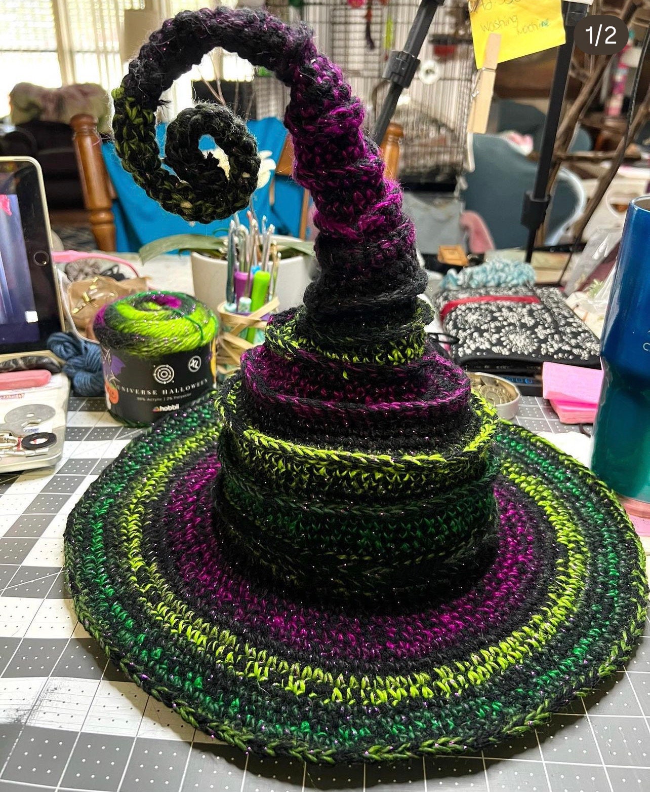 Twisted Witch Hat - Etsy