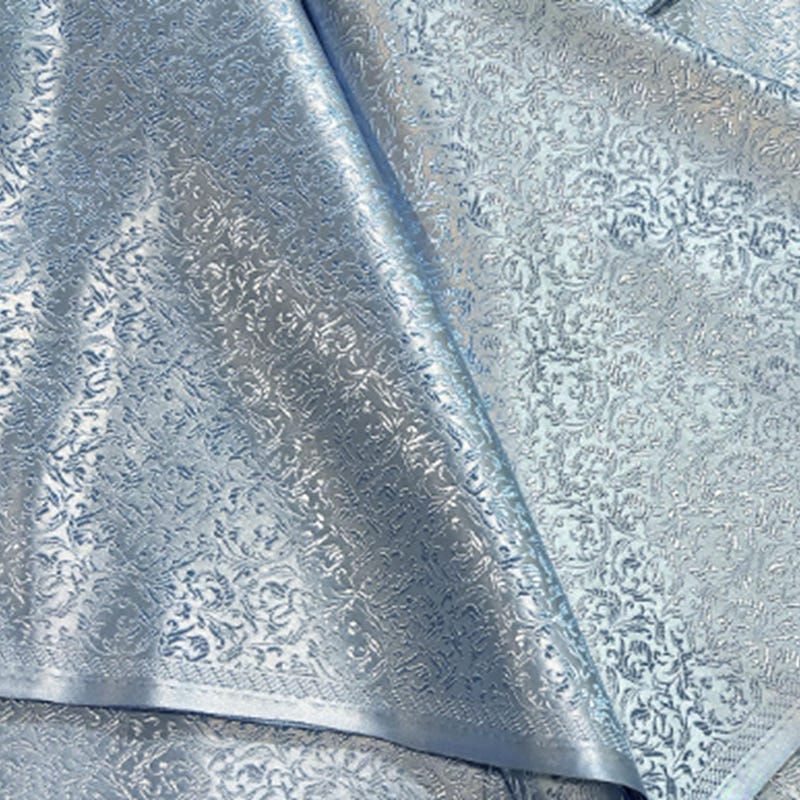 Gold and Blue Jacquard - Etsy