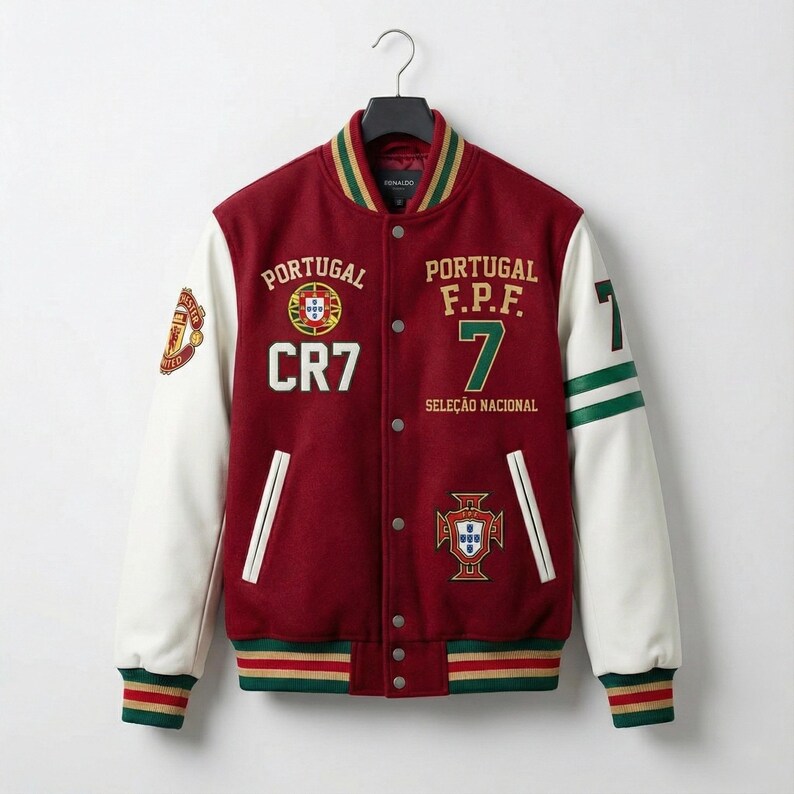 The CR7 Legacy- Portugal Edition Varsity Jacket - Etsy