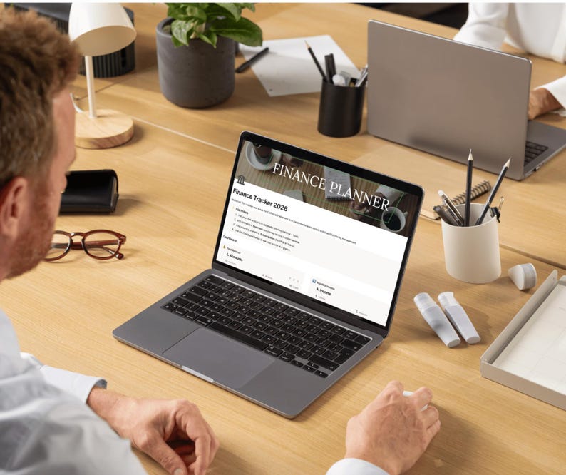 2026 Finance Tracker Notion Template | Income Expense Budget Tracker ...