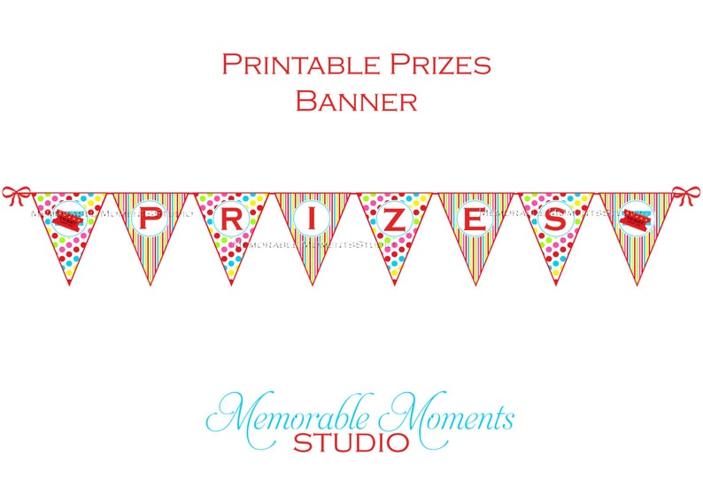INSTANT DOWNLOAD Printable PRIZES Banner for Carnival or | Etsy