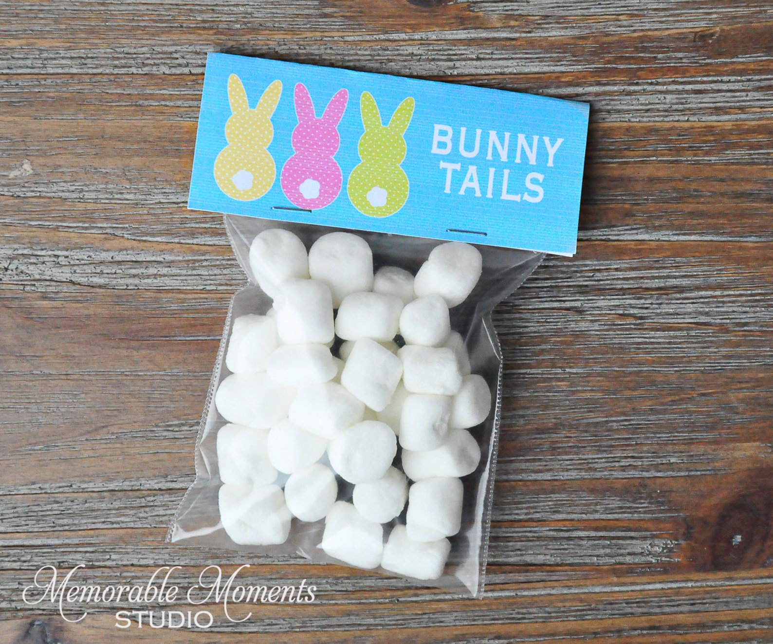 INSTANT DOWNLOAD Printable Bunny Tails Bag Labels Easter - Etsy