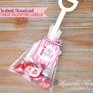 INSTANT DOWNLOAD Printable I Dig You Favor Tags - Happy Valentine's Day ...