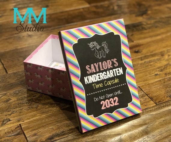 PRINTABLES for DIY Kindergarten Time Capsule Memorable | Etsy