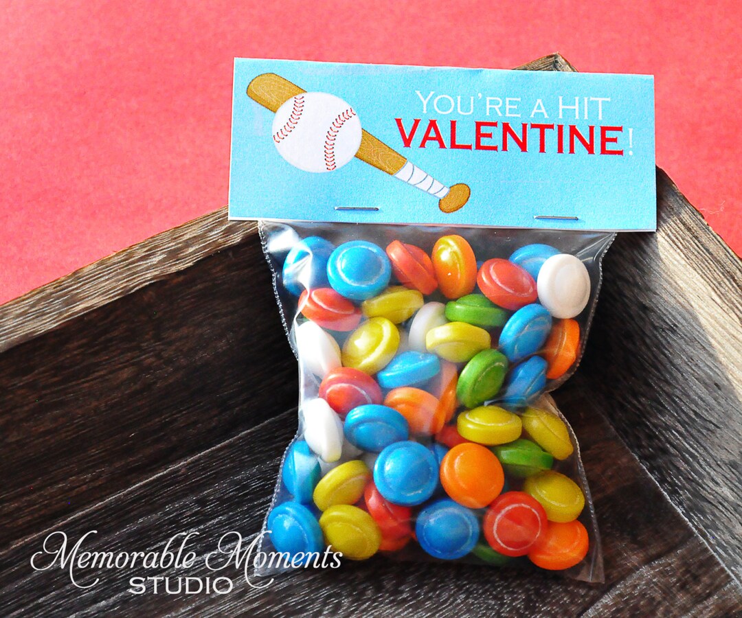INSTANT DOWNLOAD - Printable Candy Bag Labels - Happy Valentine's Day ...