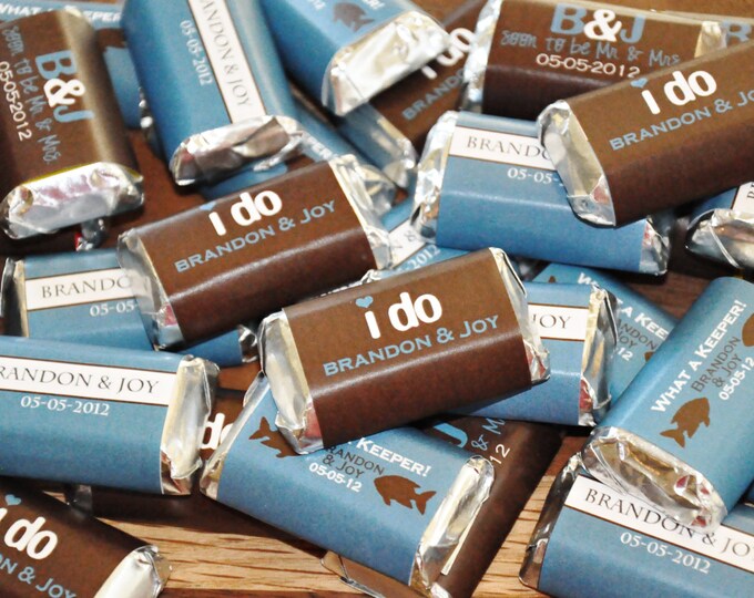 PRINTABLE WEDDING CANDY Mini Candy Bar Wrappers - Wedding, Rehearsal ...
