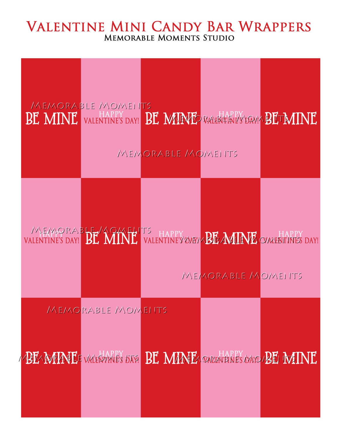 INSTANT DOWNLOAD Printable Mini Candy Bar Wrappers Happy | Etsy