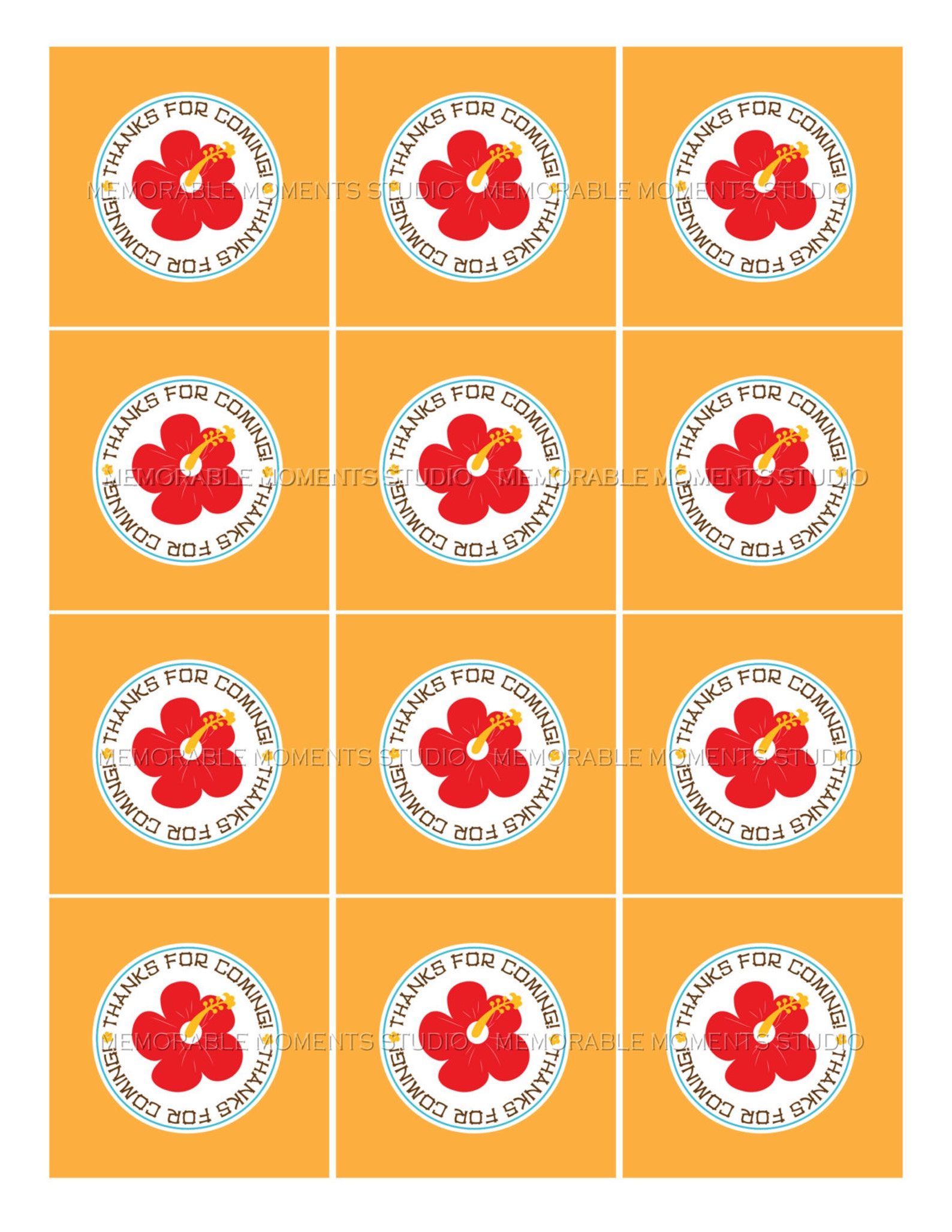 INSTANT DOWNLOAD Printable Favor Tags Luau or Tropical Pool - Etsy