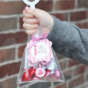 INSTANT DOWNLOAD Printable I Dig You Favor Tags - Happy Valentine's Day ...