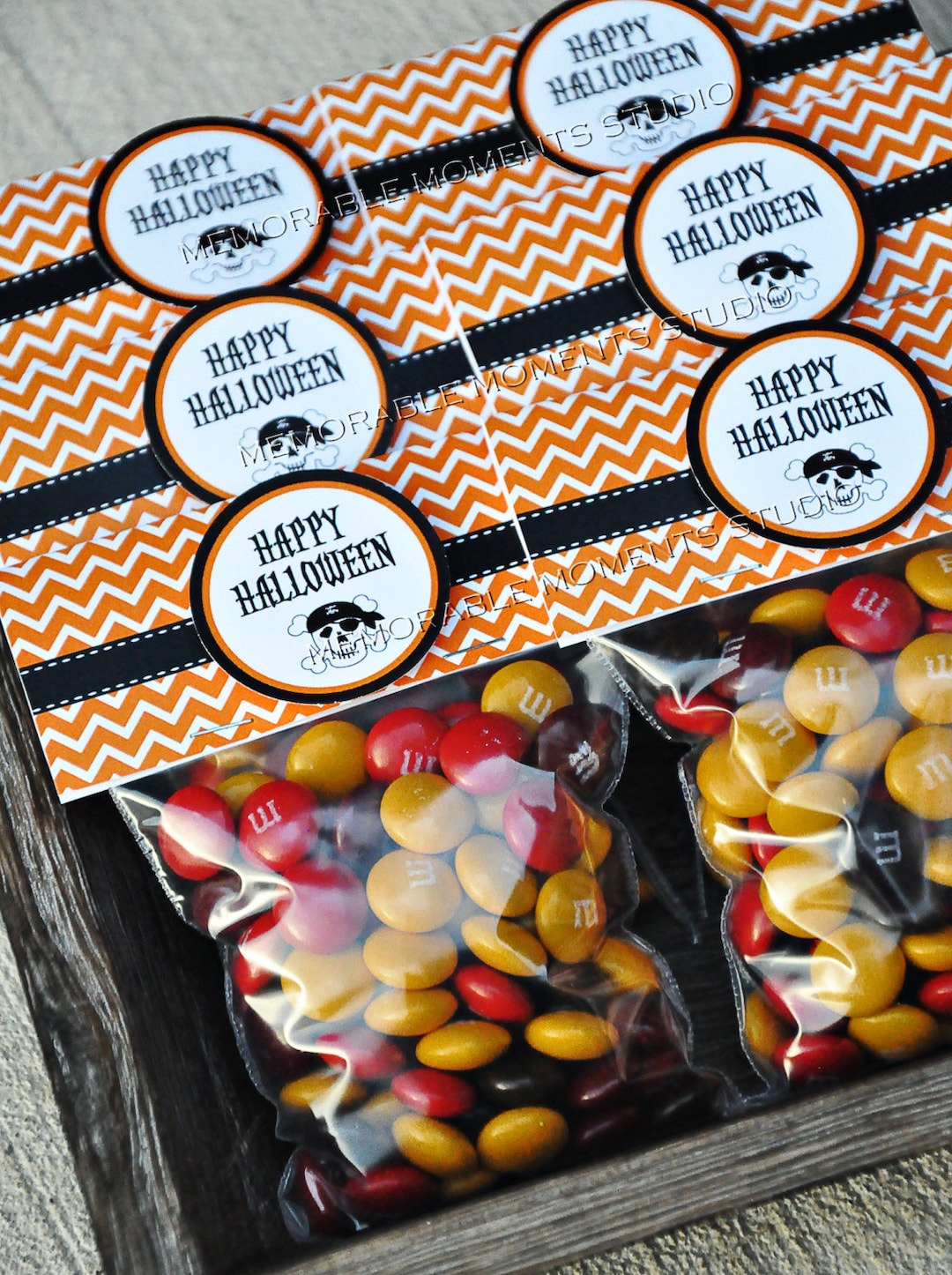 INSTANT DOWNLOAD - Printable Candy Bag Labels - Happy Halloween Party ...
