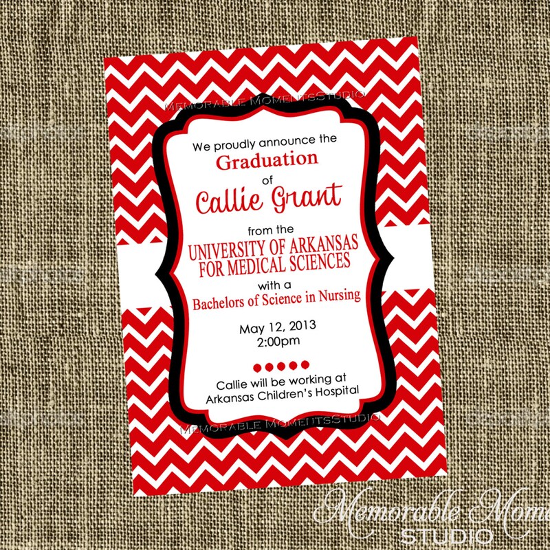 Chevron Invitation - Etsy
