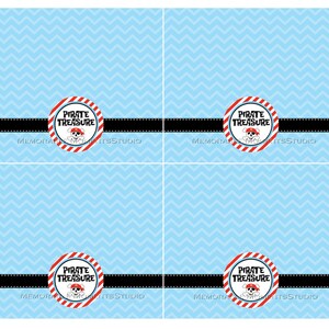 INSTANT DOWNLOAD Printable Pirate Treasure Bag Labels Memorable Moments ...