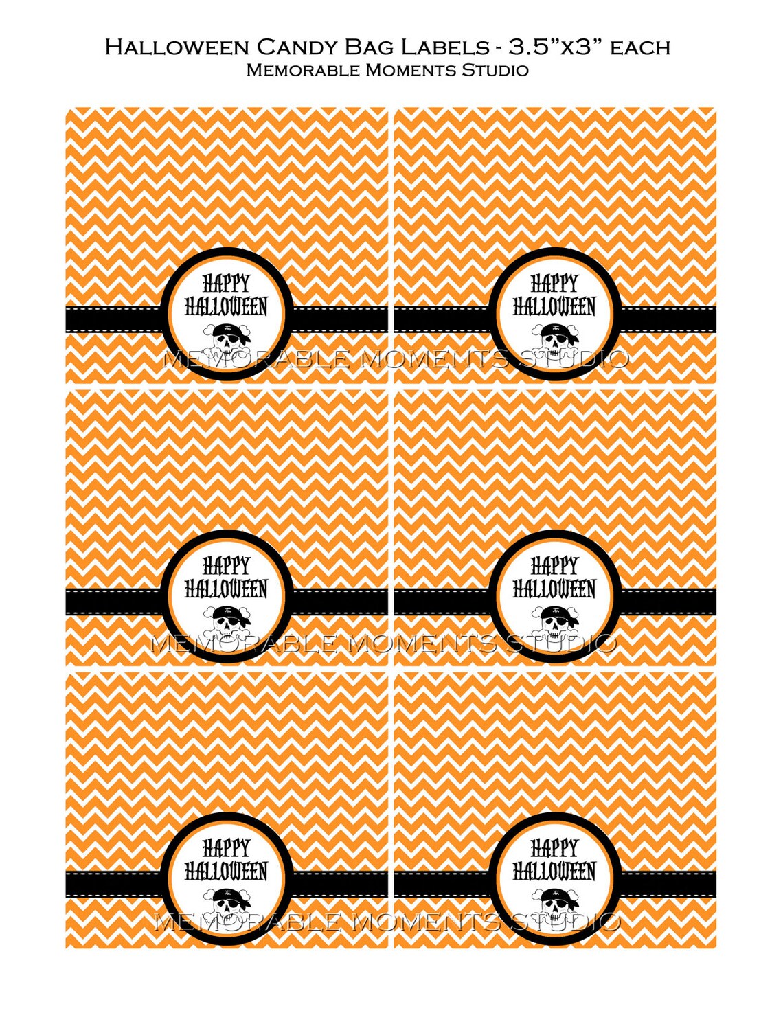 INSTANT DOWNLOAD Printable Candy Bag Labels Happy - Etsy
