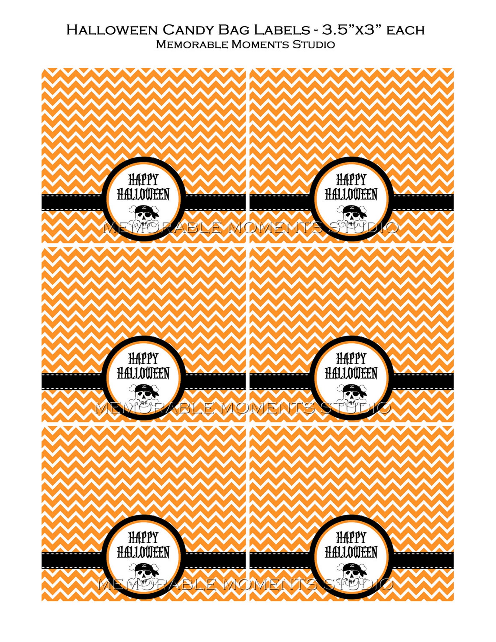 INSTANT DOWNLOAD Printable Candy Bag Labels Happy - Etsy