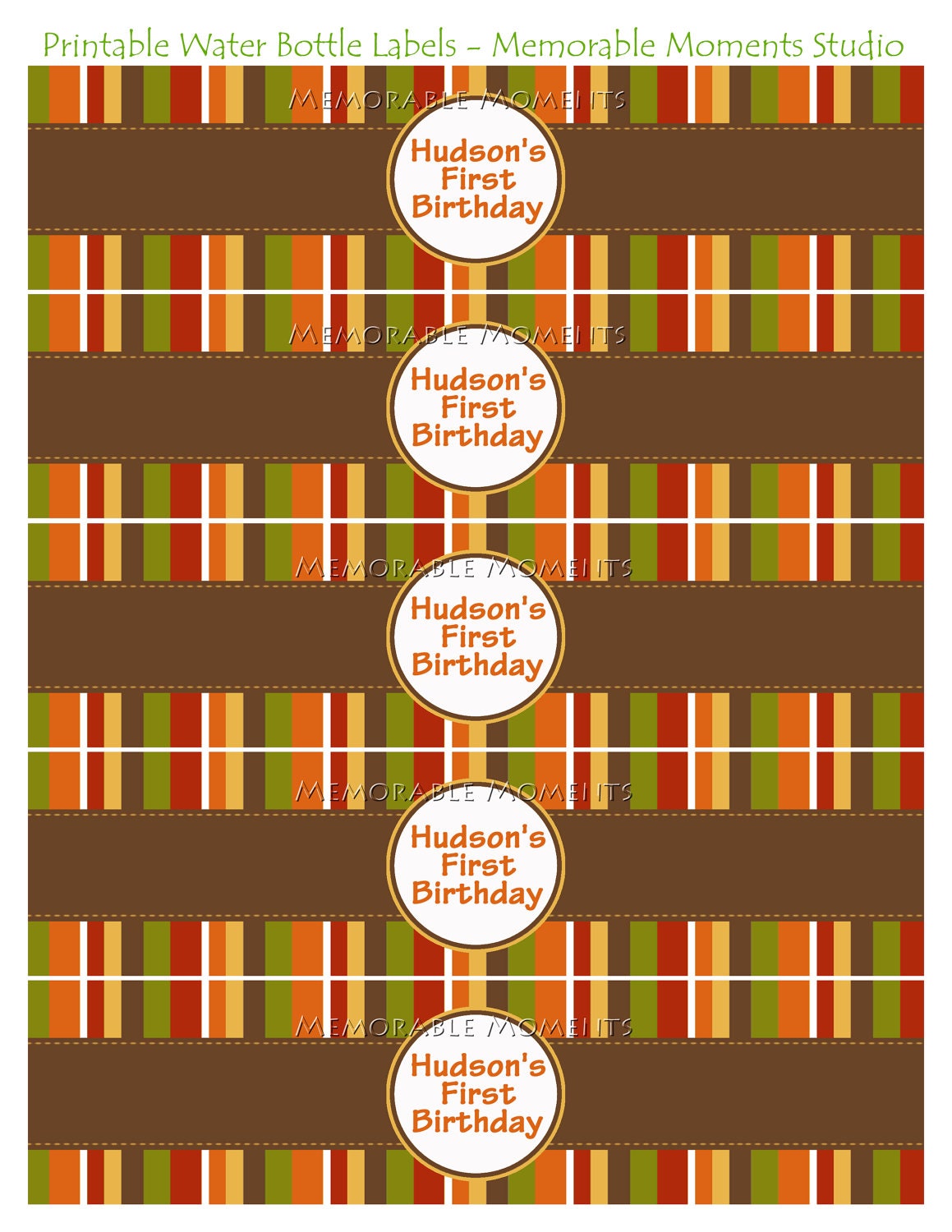 PRINTABLE WATER BOTTLE labels Fall Festival or Party | Etsy