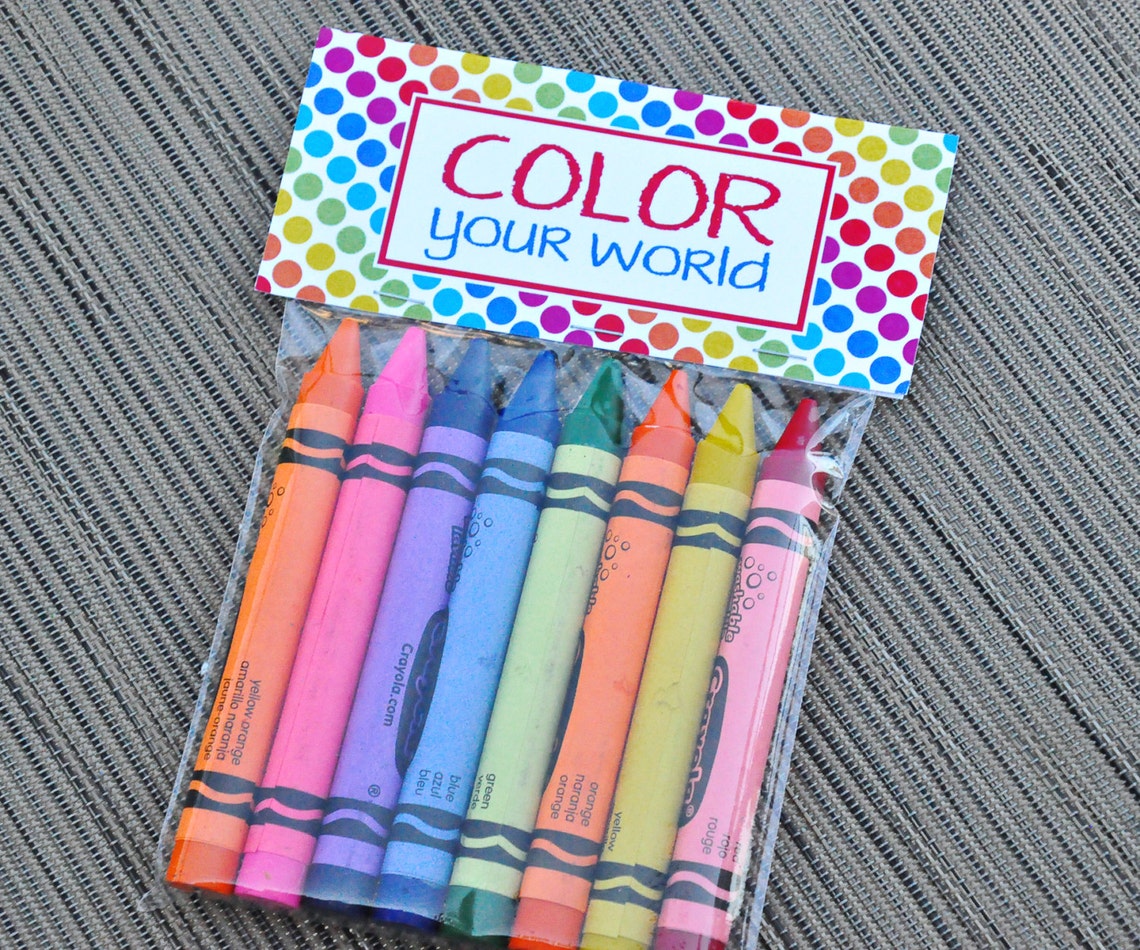 INSTANT DOWNLOAD Printable Candy Bag Labels Rainbow or - Etsy