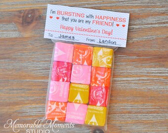 INSTANT DOWNLOAD Printable Candy Bag Labels Happy | Etsy