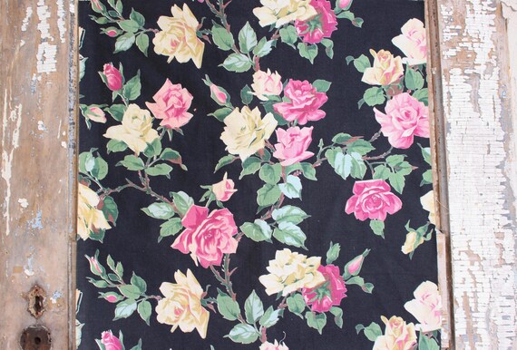 Pink English Cabbage Rose Floral Pattern Chic Garden Cottage | Etsy