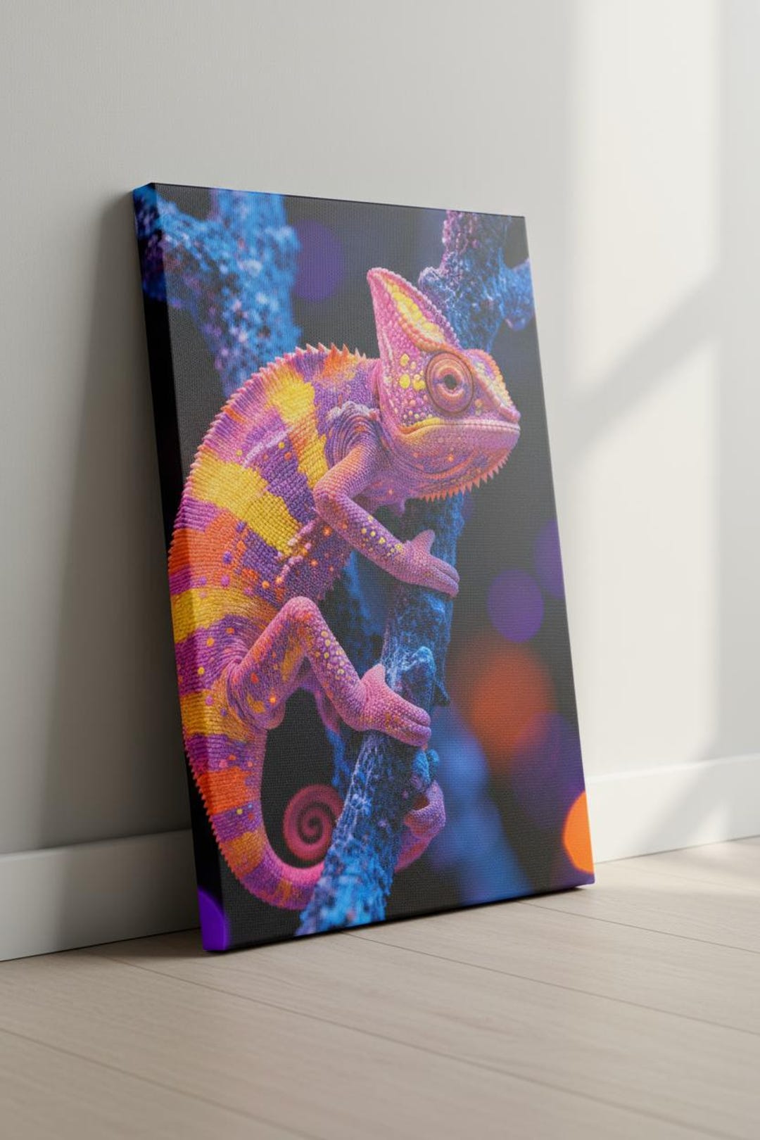 Trippy Chameleon, Wall Art Design, Ready to Print | Digital Download - Etsy