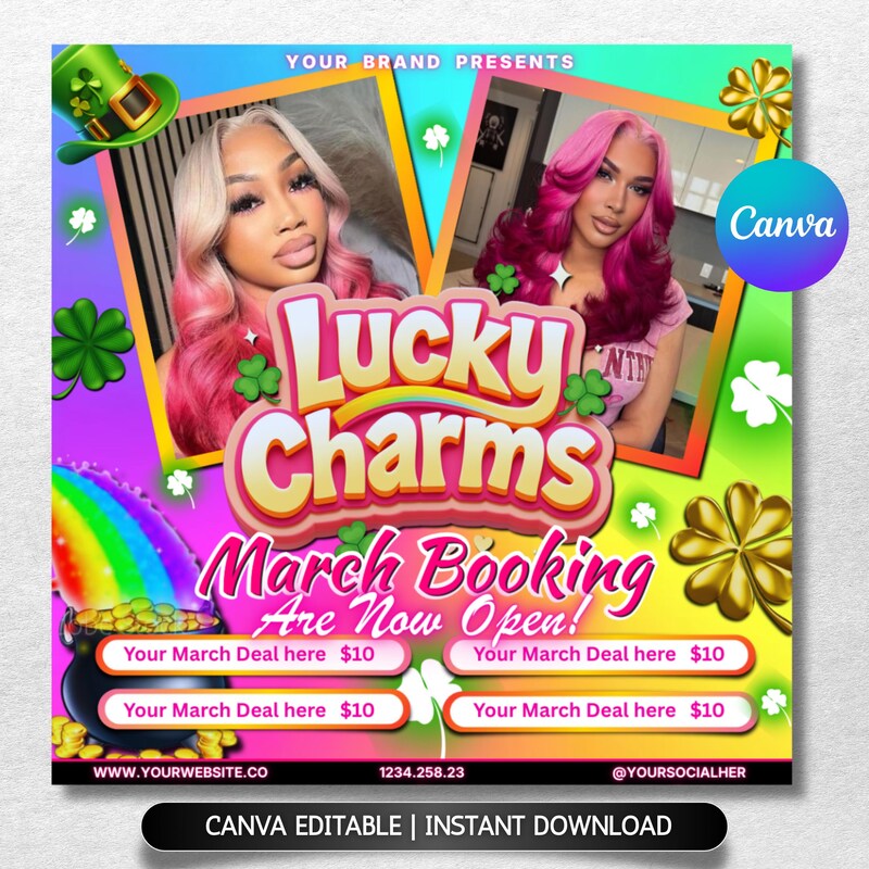 March Flyer Template - Etsy
