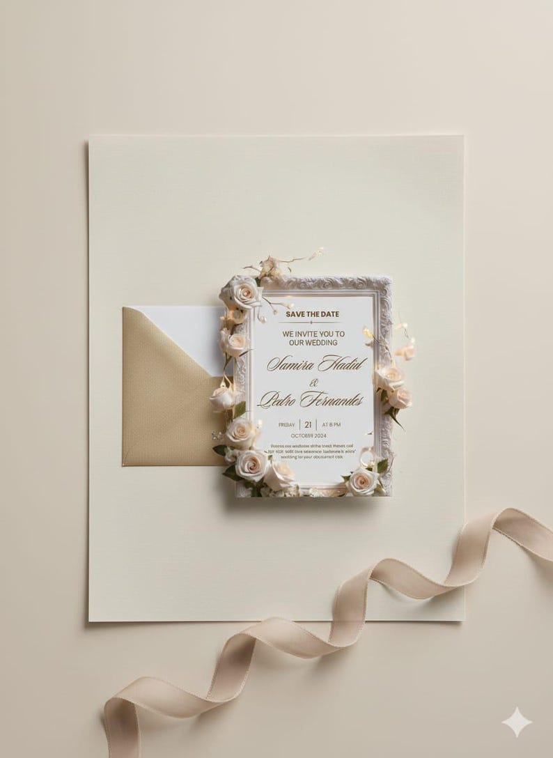 Digital Wedding Invitation Card | Printable Template |editable Wedding ...