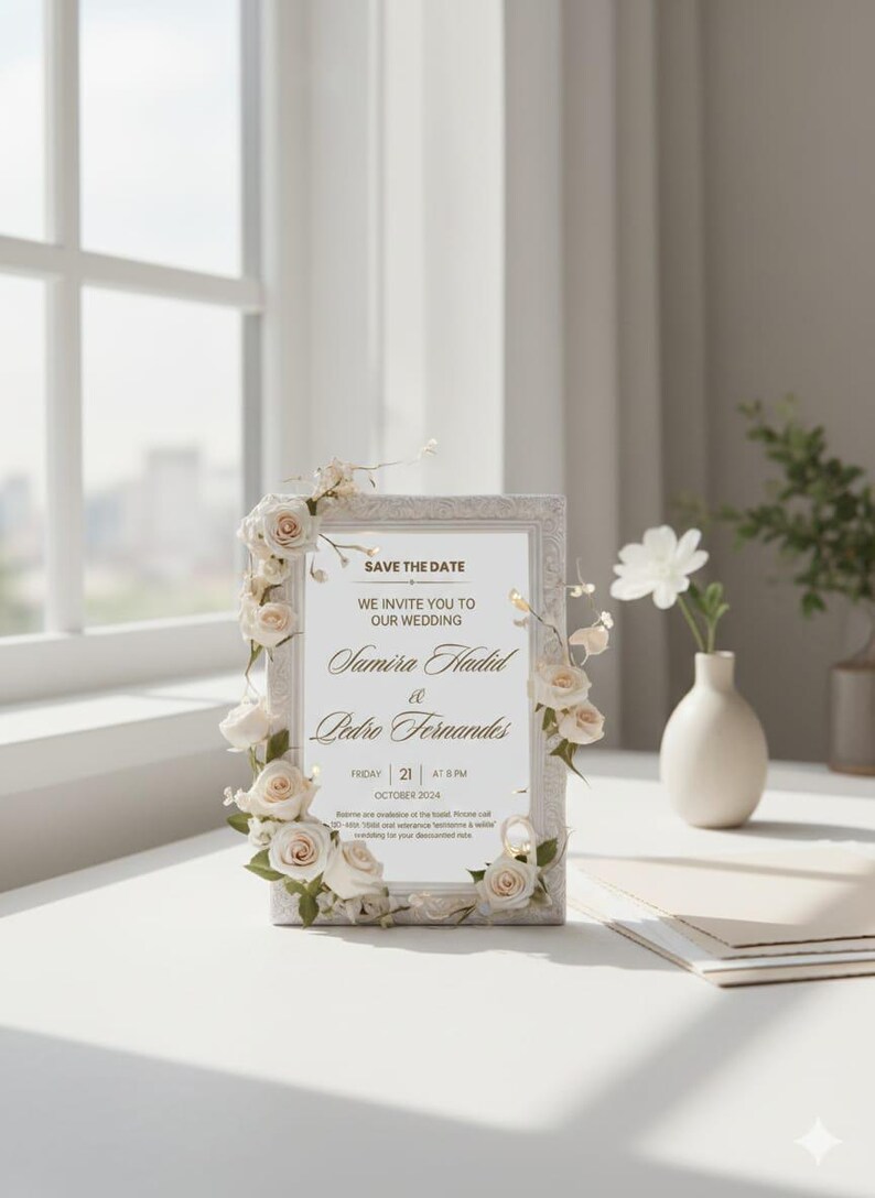 Digital Wedding Invitation Card | Printable Template |editable Wedding ...