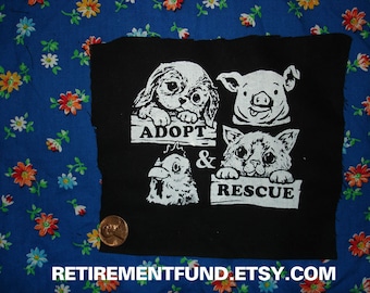ADOPT AND RESCUE Super Adorable Patch - Etsy