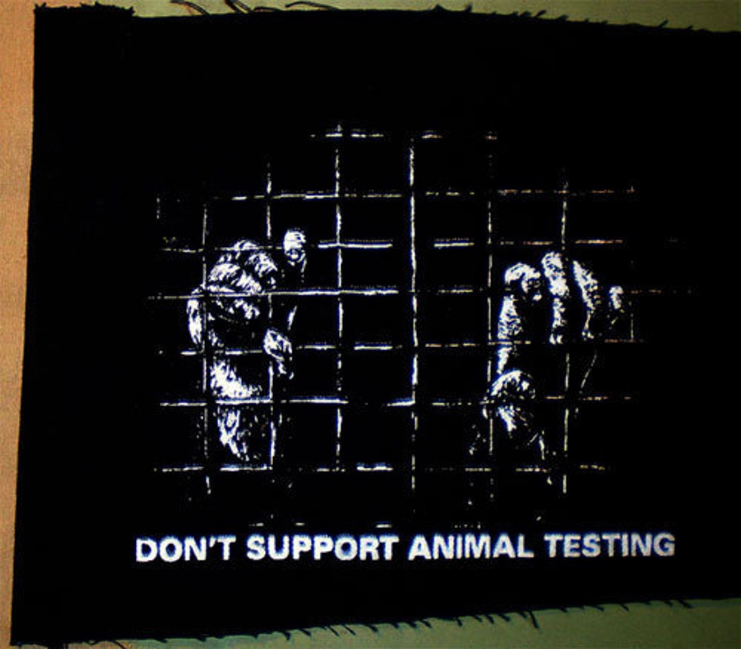 Don't Test on Animals Patch - Etsy